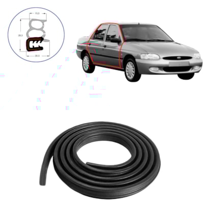 Borracha Porta Gol G1 87/94 - Carblue