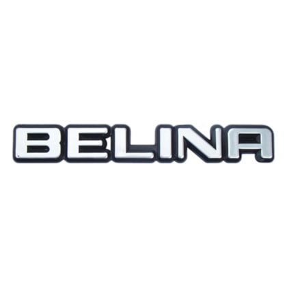 Emblema Belina Cinza Fundo Preto Belina 78/84 - Carblue