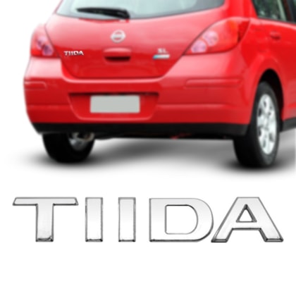 Emblema Tiida Cromado Tiida 2008/2013 - Carblue