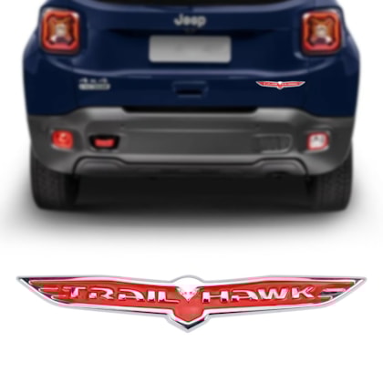Emblema Traseiro Trailhawk Renegade Trailhawk 2021 2022 2023 - Carblue