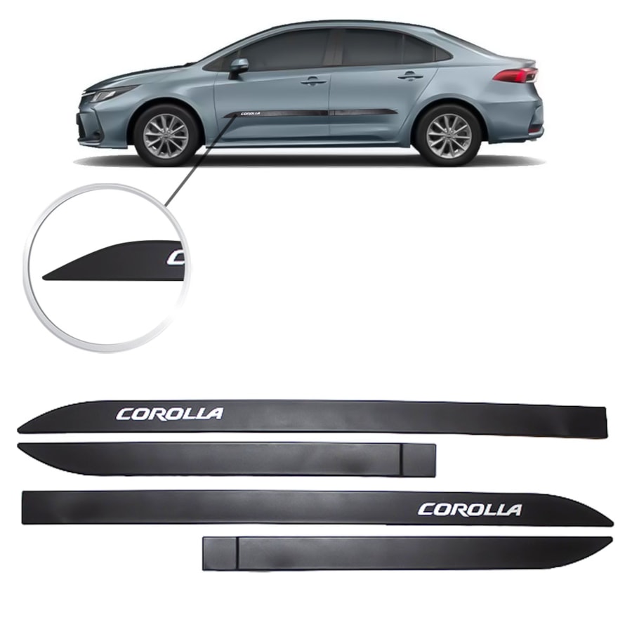 Friso Lateral Modelo Facão Corolla 2006/2020