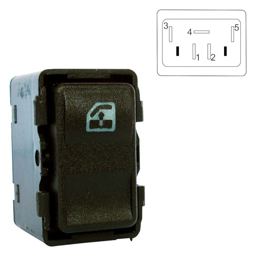 Interruptor Vidro Preto Marilia 11265