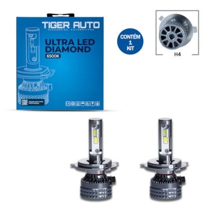 Kit Ultra Led 2d H4 60w Universal - Carblue