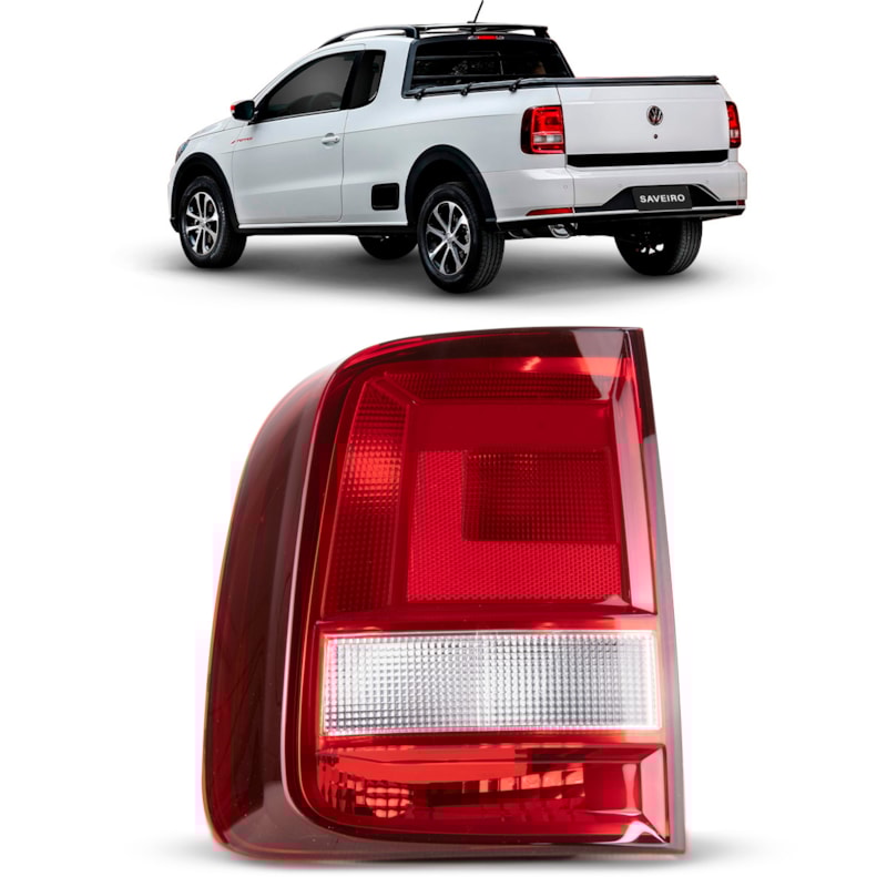 Lanterna Traseira Borda Escura Saveiro G8 2020/2023 - Carblue