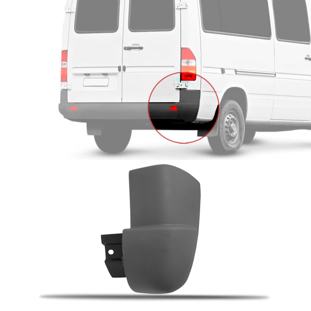 Ponteira Parachoque Traseiro Cinza Sprinter 97/2011