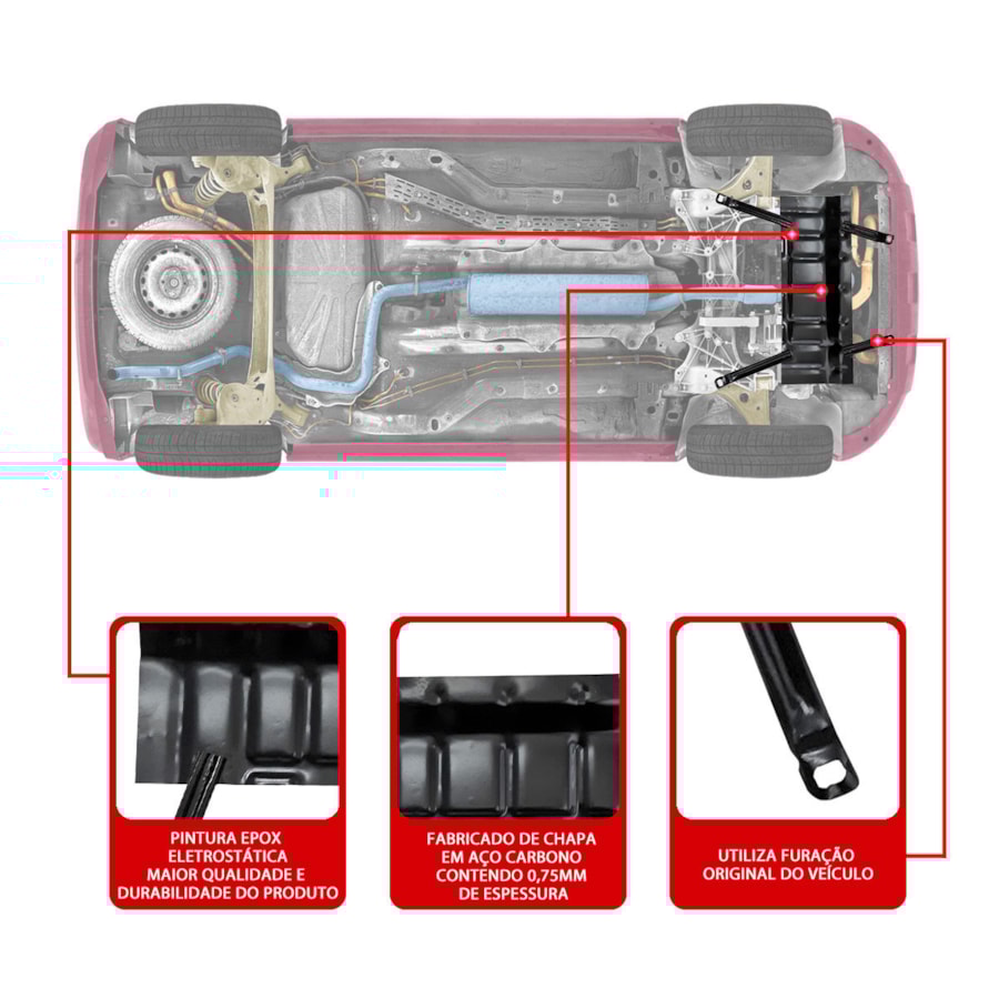 Protetor Cárter Onix Plus 1.0 2019 2020 2021 2022 2023