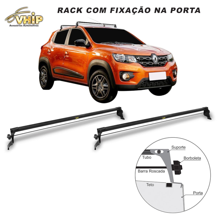 Rack Aço Kwid 2018/2019