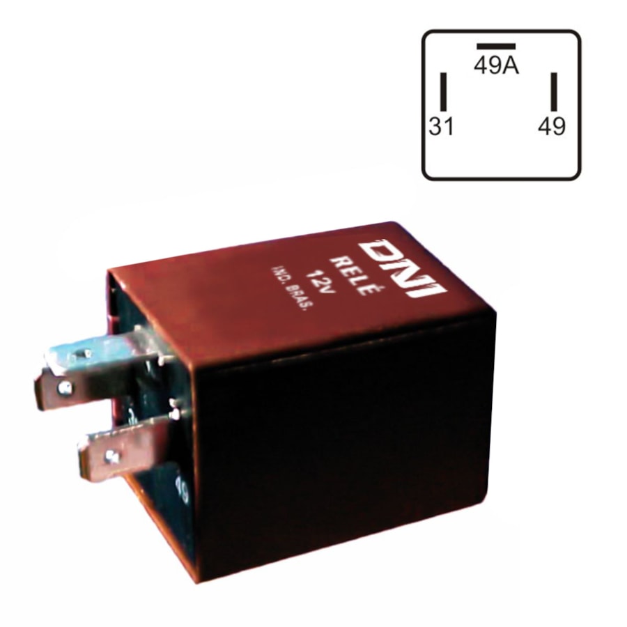 Relê Pisca 3 Terminais 12v Dni1103 Carros Gm