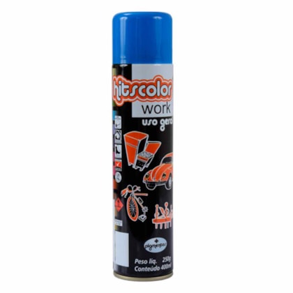 Tinta Spray 400ml Azul Médio Hitscolor 500 - Carblue
